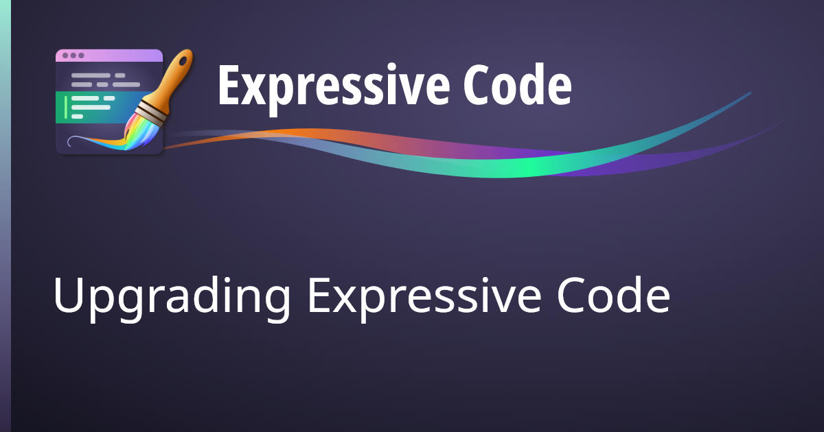 Upgrading Expressive Code Expressive Code